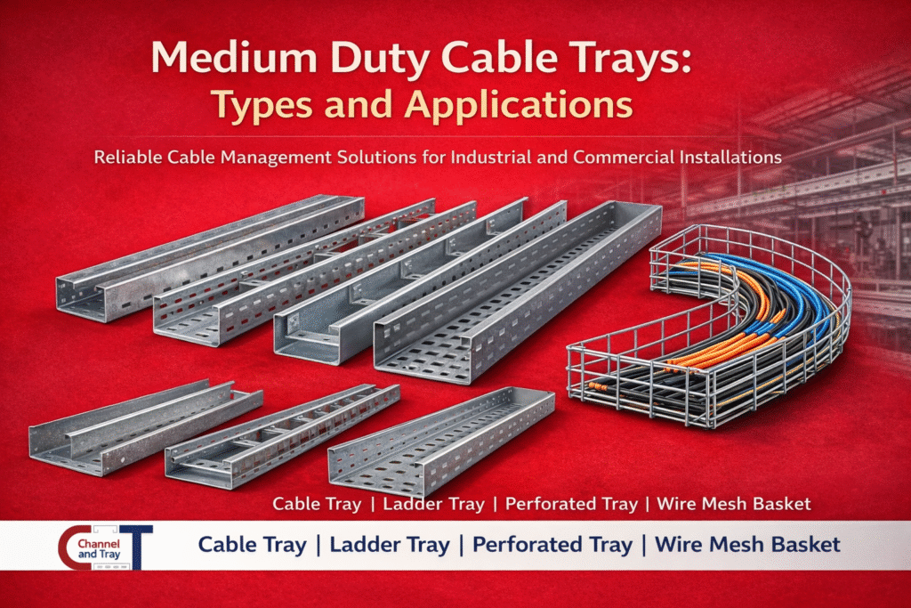 Different Types of Medium Duty Cable Trays || ChannelandTray